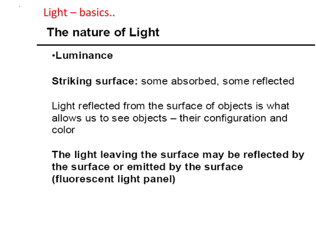 Illumination. | PPTX | Physics | Science