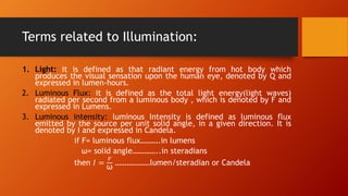 Terms Related To Illumination | PPTX