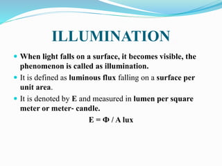 Illumination basic and lightning scheme | PPTX