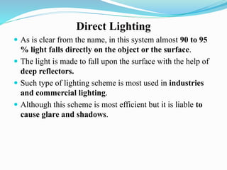 Illumination basic and lightning scheme | PPTX