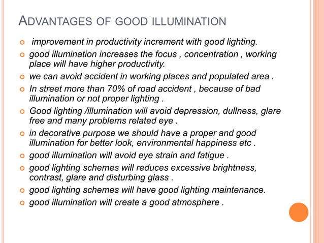 ILLUMINATION FULL INFORMATION | PPT