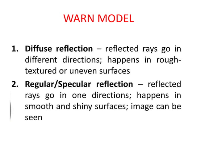 Illumination models | PPTX