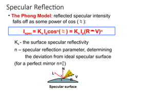 Illumination Models in graphic computer vision and Shading.pptx