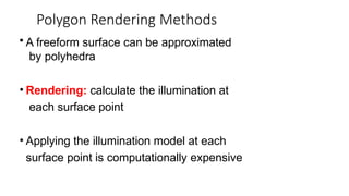 Illumination Models in graphic computer vision and Shading.pptx | 3-D Graphics | Computer ...