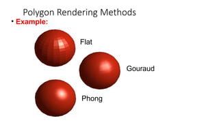 Illumination Models in graphic computer vision and Shading.pptx | 3-D Graphics | Computer ...