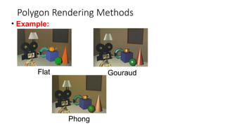 Illumination Models in graphic computer vision and Shading.pptx | 3-D Graphics | Computer ...