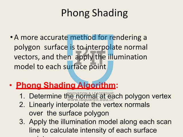 Illumination Models And Shading Pptx 3 D Graphics Computer Software And Applications