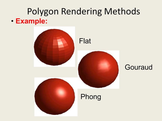 Illumination Models And Shading Pptx 3 D Graphics Computer Software And Applications