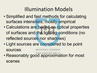 Illumination Models & Shading | PPTX
