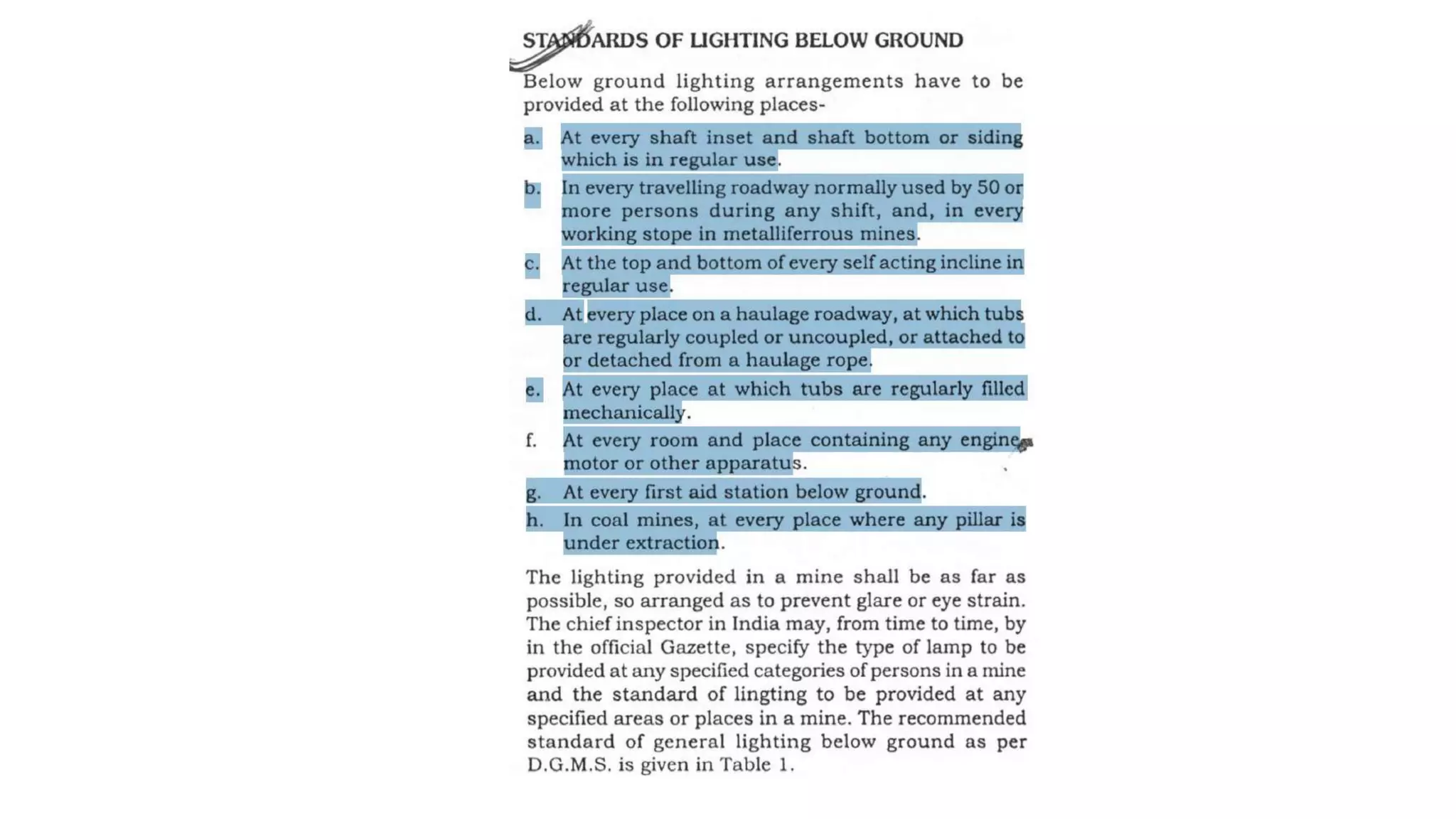Illumination Standards in Mines.pptx | Free Download Illumination Standards in Mines.pptx | Free Download