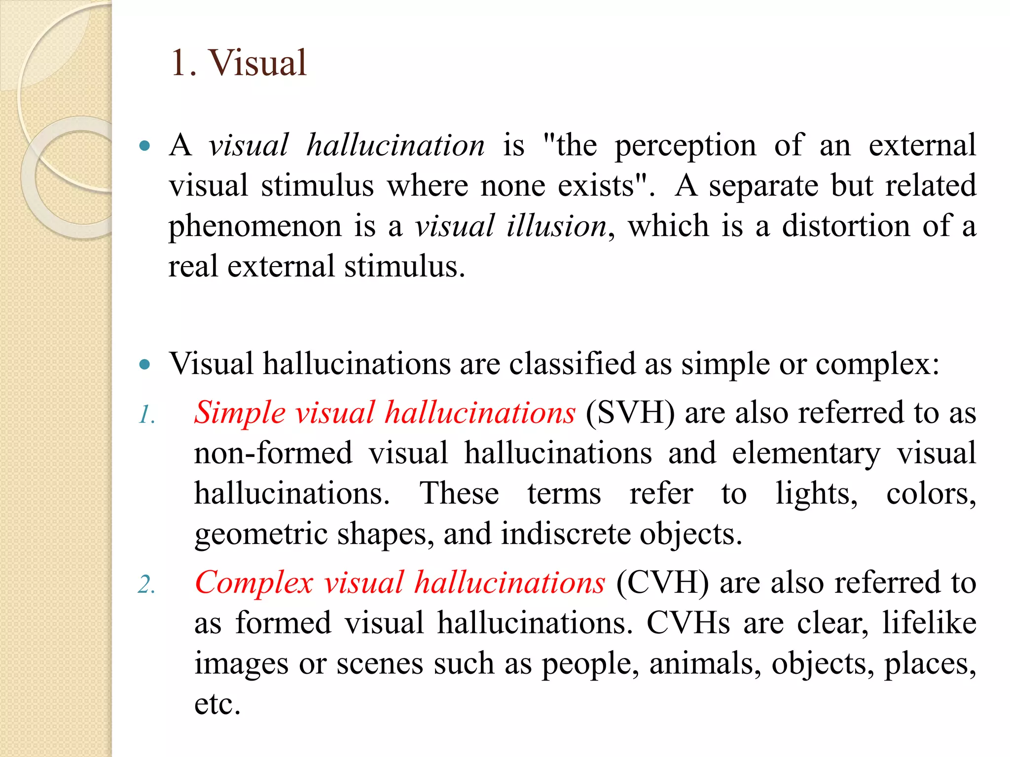 Illusion and hallucination | PPTX