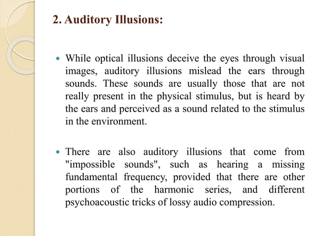 Illusion and hallucination | PPTX
