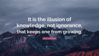 Illusion of knowledge | PPT