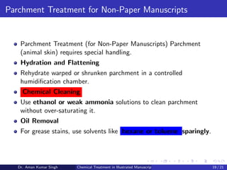 Conservation steps for Illustrated Manuscript, Concept, types and ...