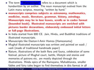 Conservation steps for Illustrated Manuscript, Concept, types and ...