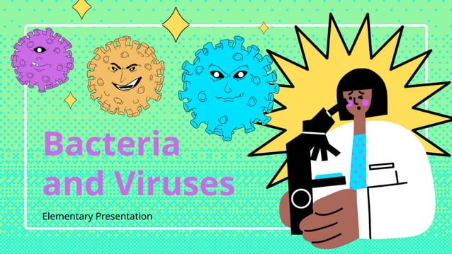 Illustrated Bacteria and Viruses for Elementary.pptx
