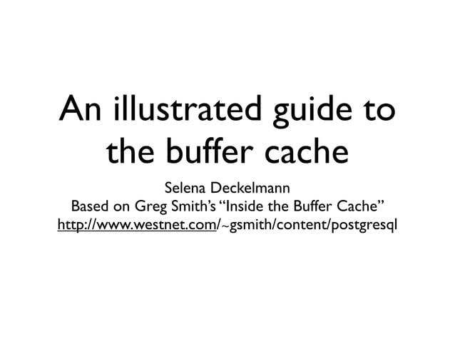 Illustrated buffer cache | PPT