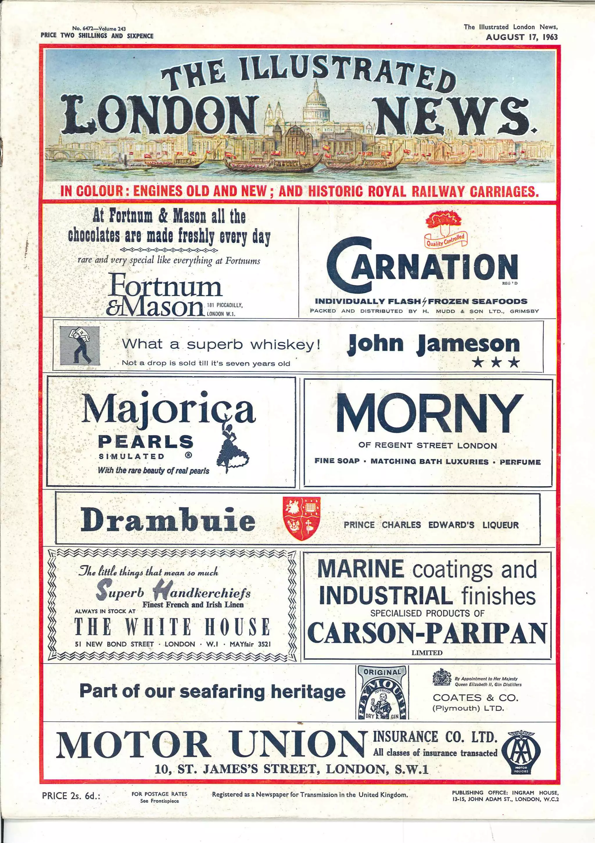 Illustrated london news august 17 1963 | PDF