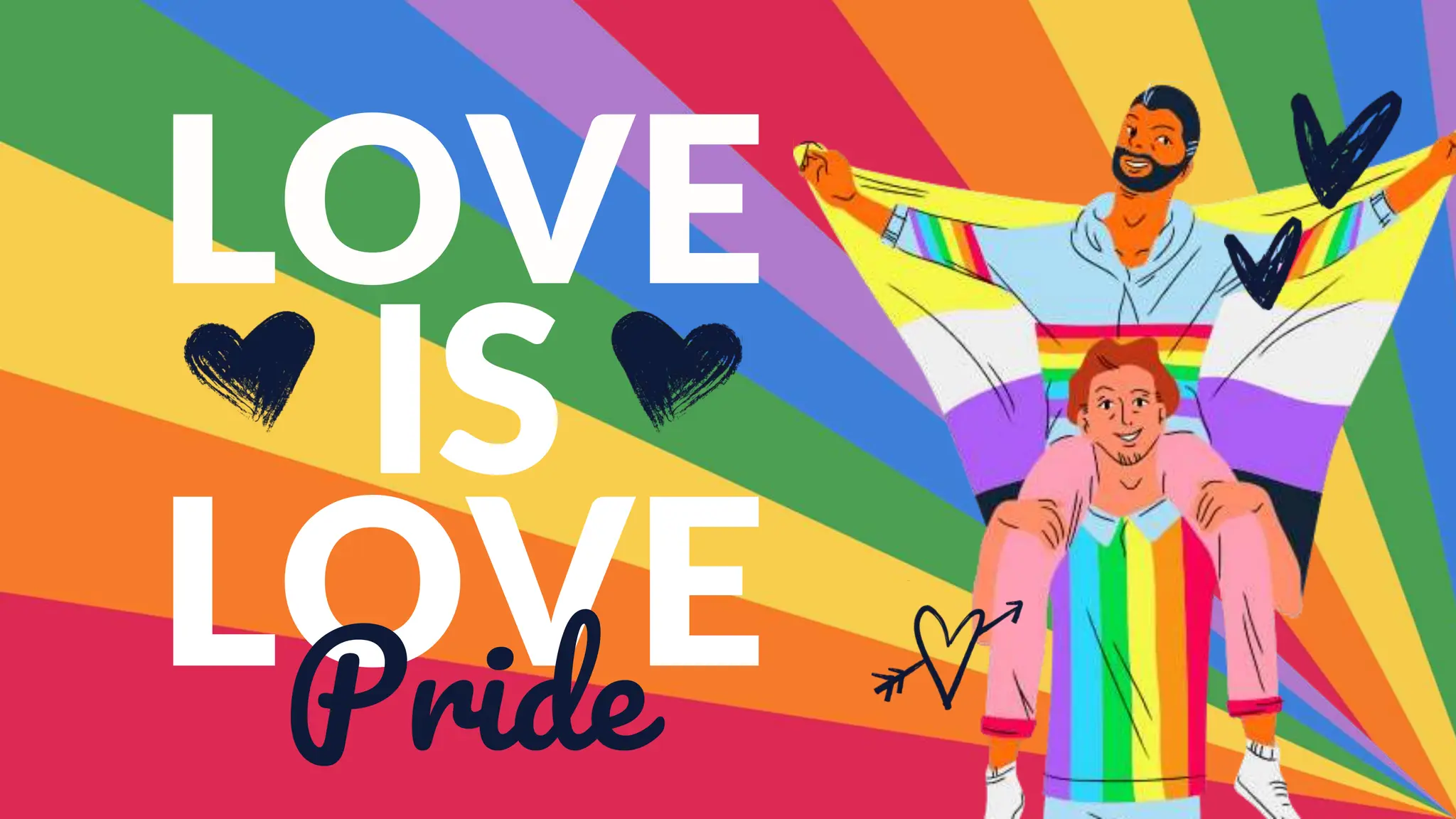 Illustrated Love Is Love Pride Presentation (1).pptx