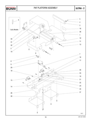 BUNN Ultra 2 Slush Machine - Illustrated Parts Catalogue | PDF