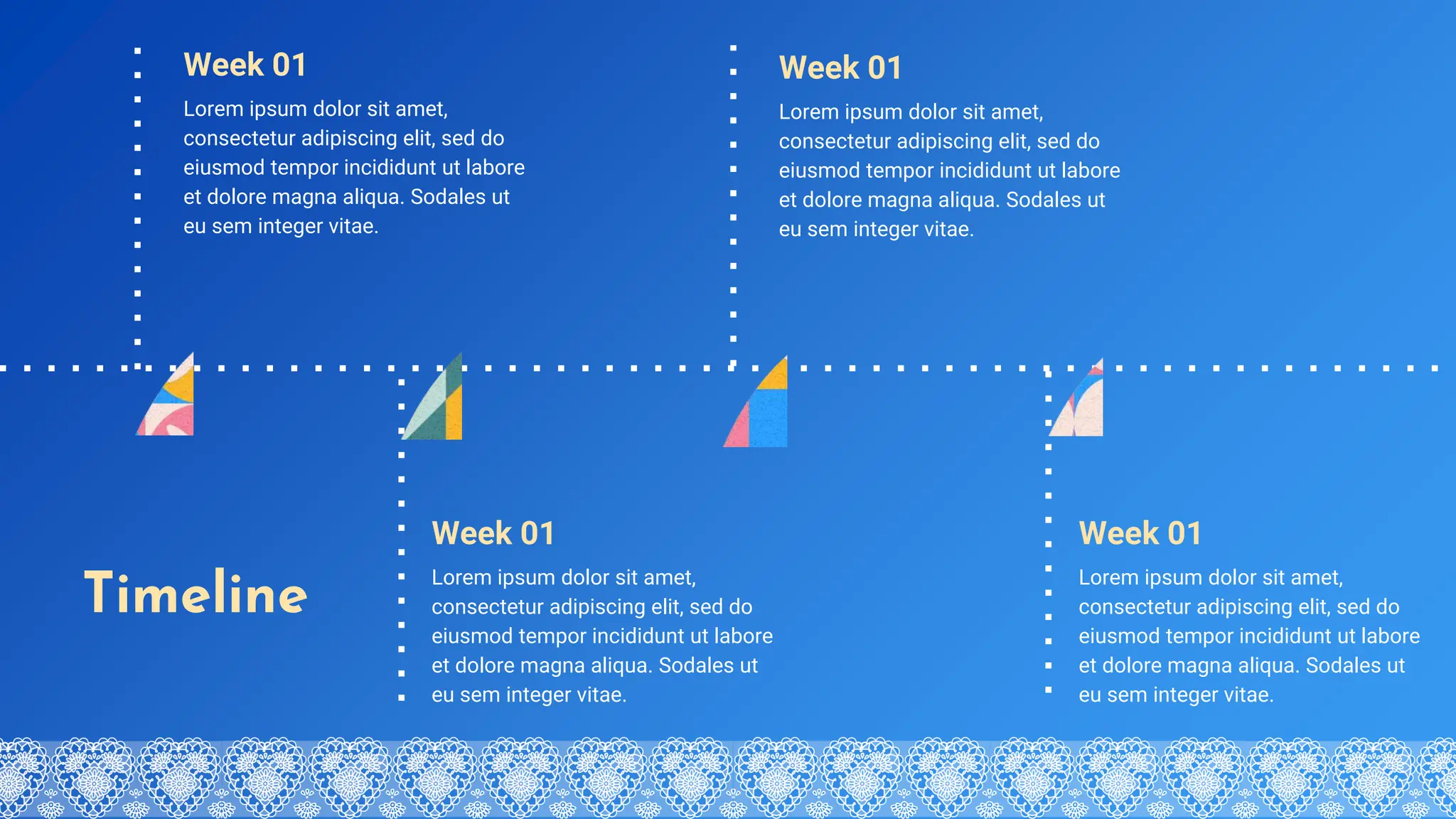 Illustrated Pattern April Daily Calendar 2024 Presentation.pptx