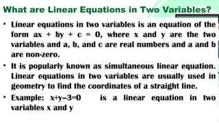 Illustrate Linear Equation in two variables.pptx