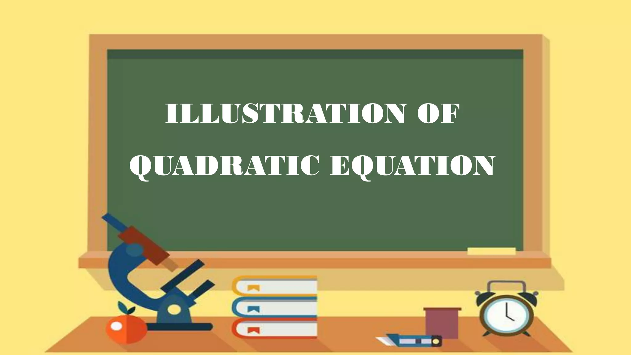 Illustrates quadratic equation | PDF