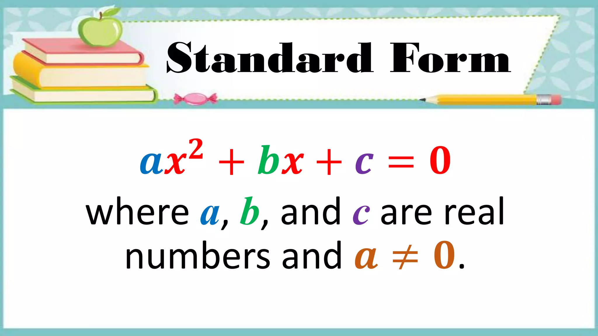 Illustrates quadratic equation | PDF