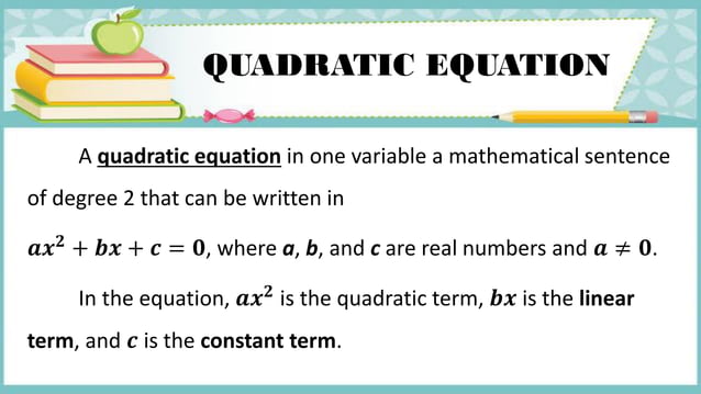 Illustrates quadratic equation | PDF