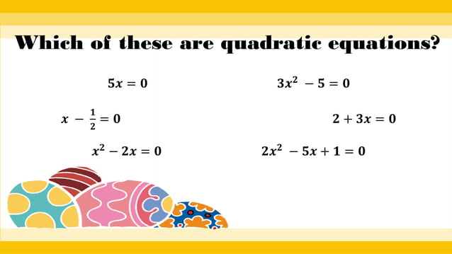 Illustrates quadratic equation | PDF