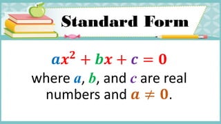 Illustrates quadratic equation | PDF