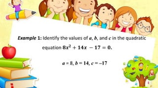 Illustrates quadratic equation | PDF