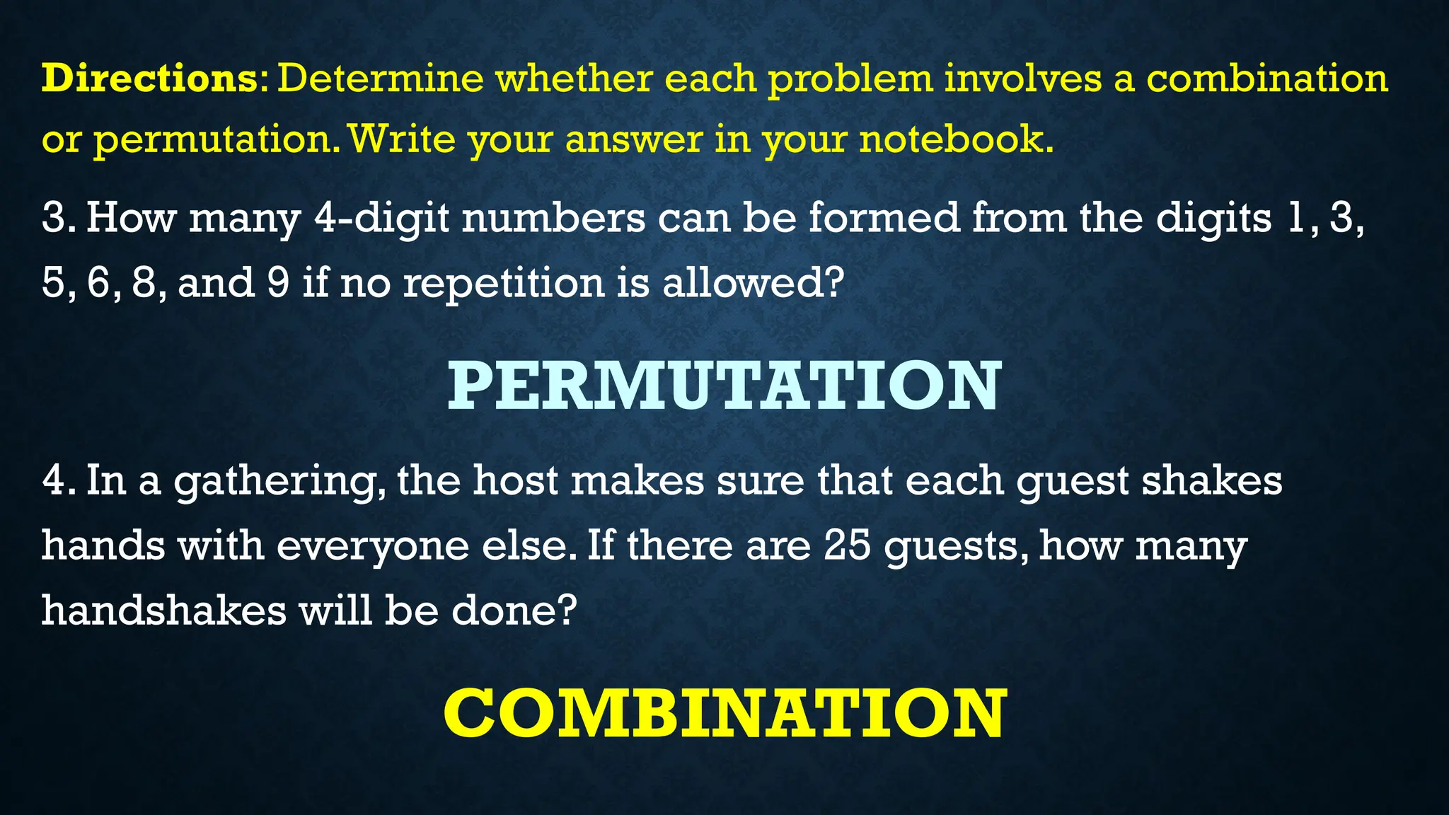 ILLUSTRATING AND DIFFERENTIATING COMBINATION AND PERMUTATION.pptx
