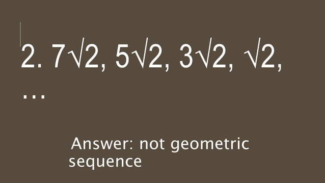 Illustrating geometric sequence.pptx | Science