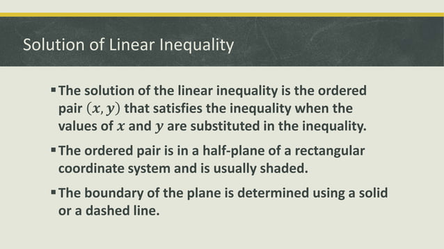 Illustrating Linear Inequalities in Two Variables.pptx | Programming Languages | Computing