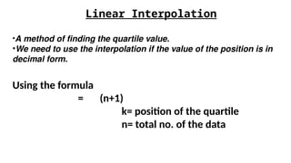 a powerpoint presentation on illustrating measure of position | PPT