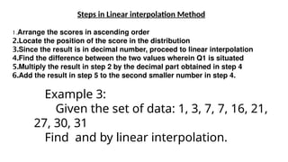 a powerpoint presentation on illustrating measure of position | PPT