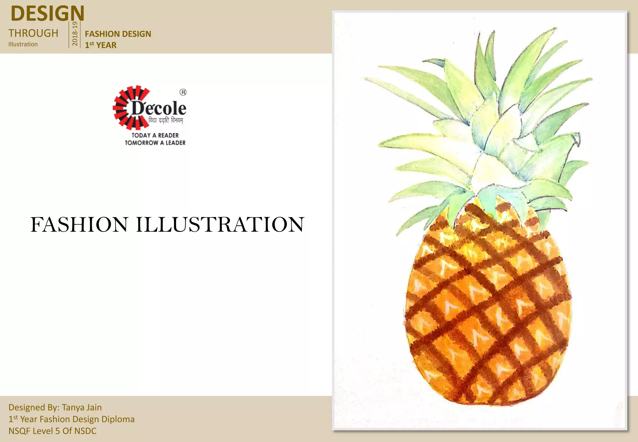 Tanya Jain, Diploma Fashion Design First Year, (Fashion illustration ...