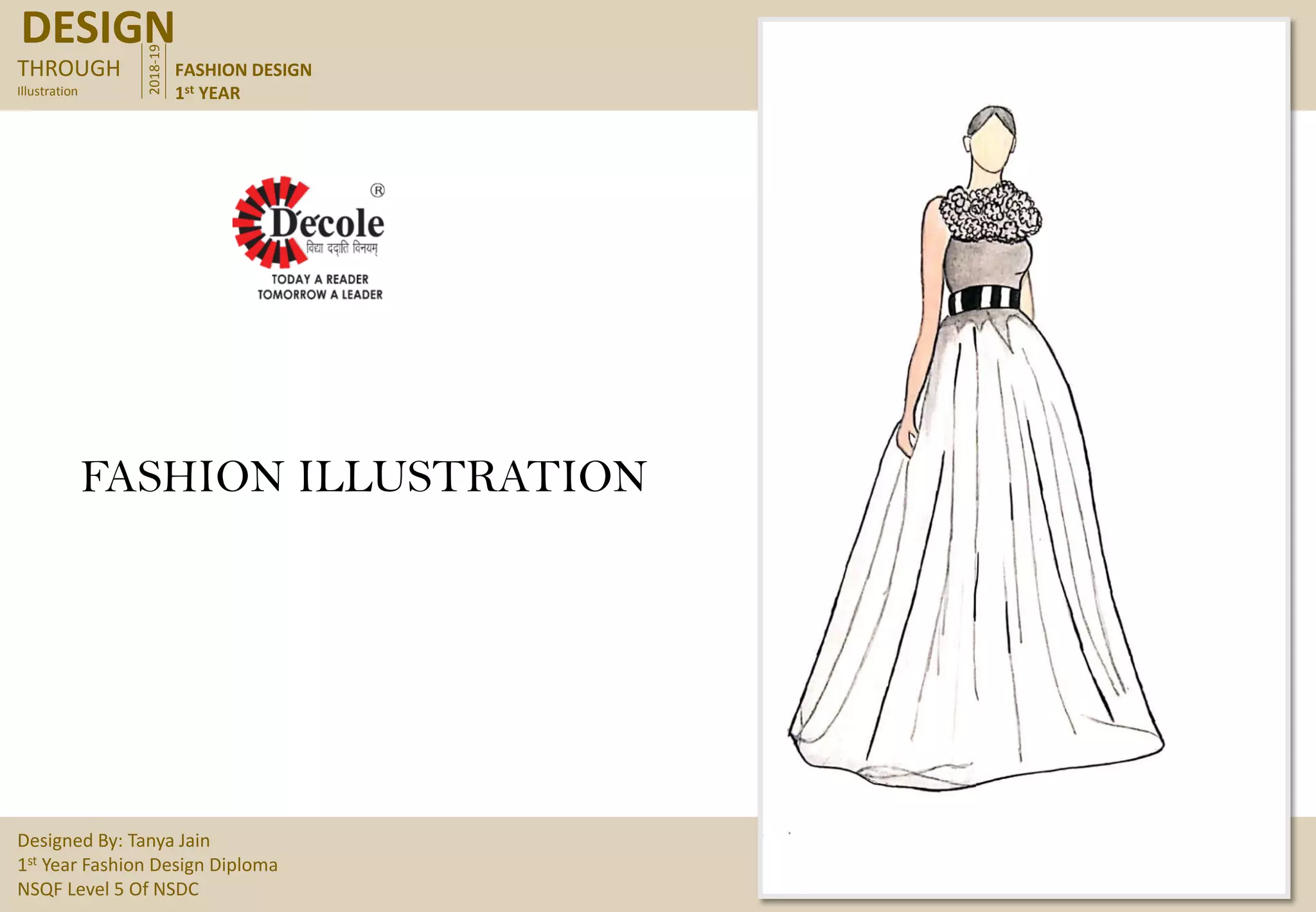 Tanya Jain, Diploma Fashion Design First Year, (Fashion illustration ...