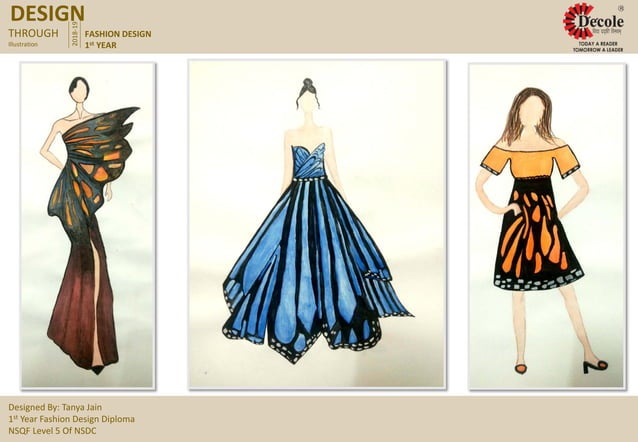 Tanya Jain, Diploma Fashion Design First Year, (Fashion illustration ...