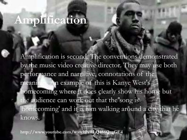 Andew Goodwin's theory on Illustration, amplification and disjuncture ...