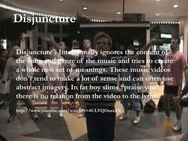 Andew Goodwin's theory on Illustration, amplification and disjuncture ...