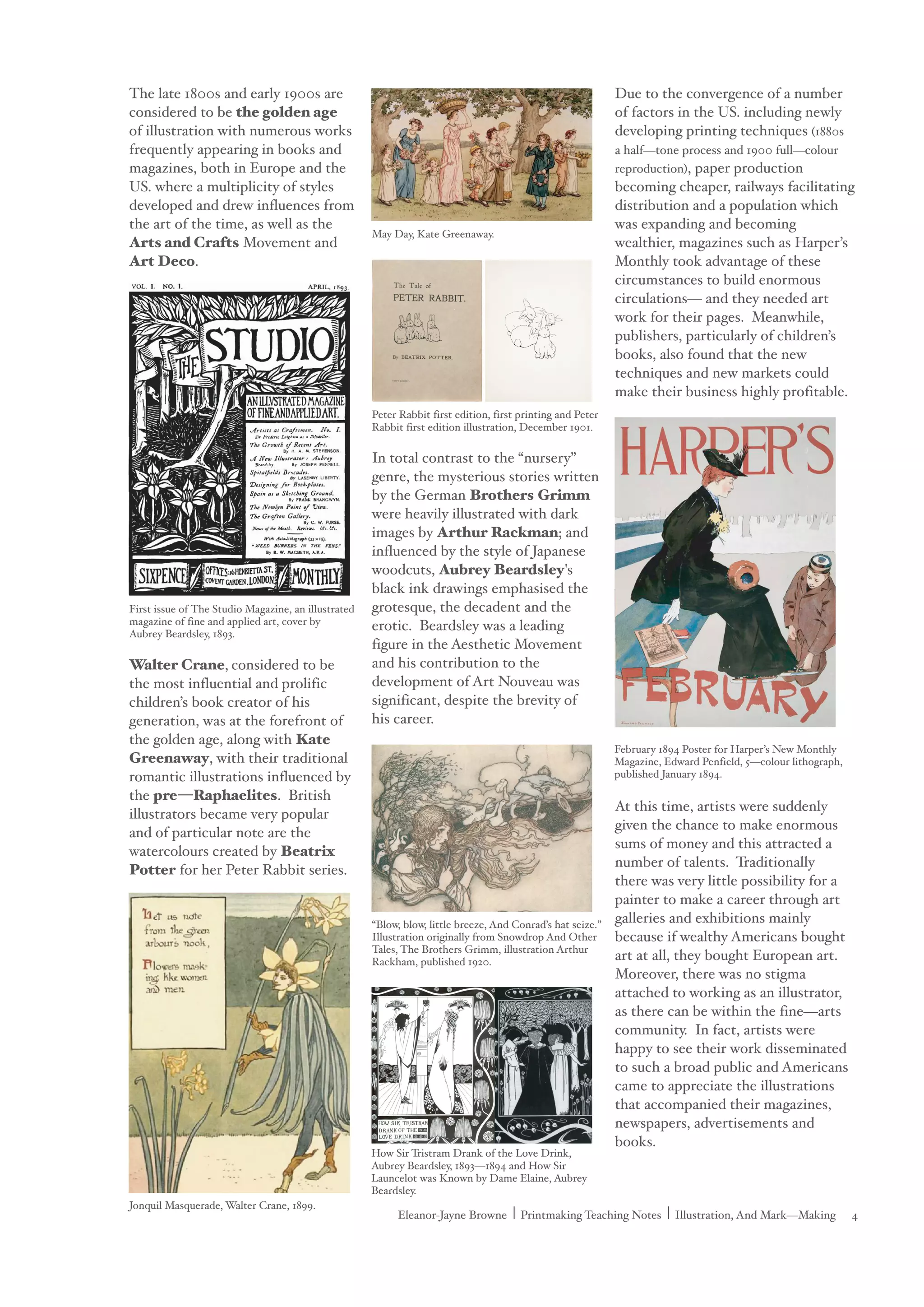 Illustration, And Mark—Making: Class Teaching Notes | PDF