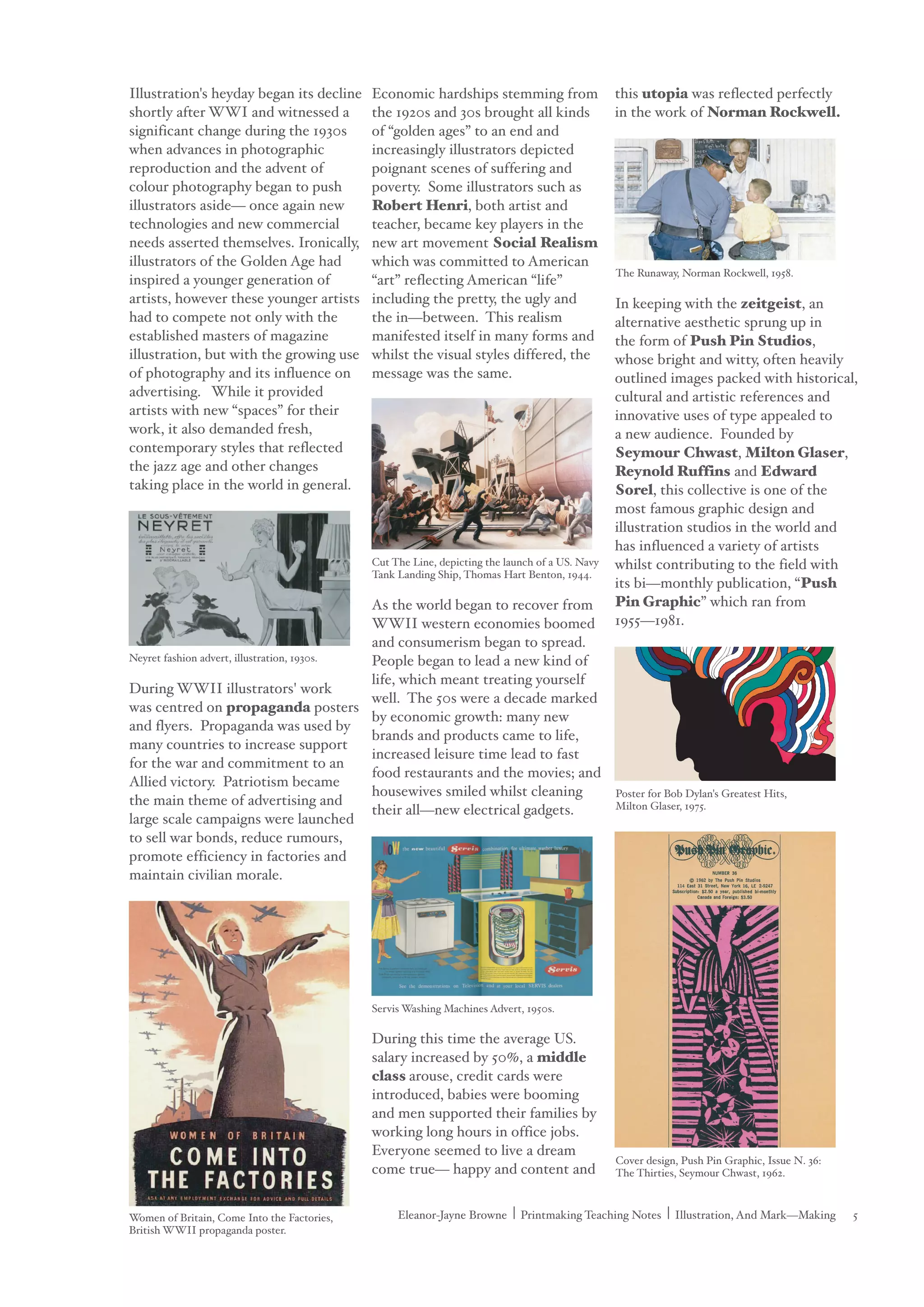 Illustration, And Mark—Making: Class Teaching Notes | PDF