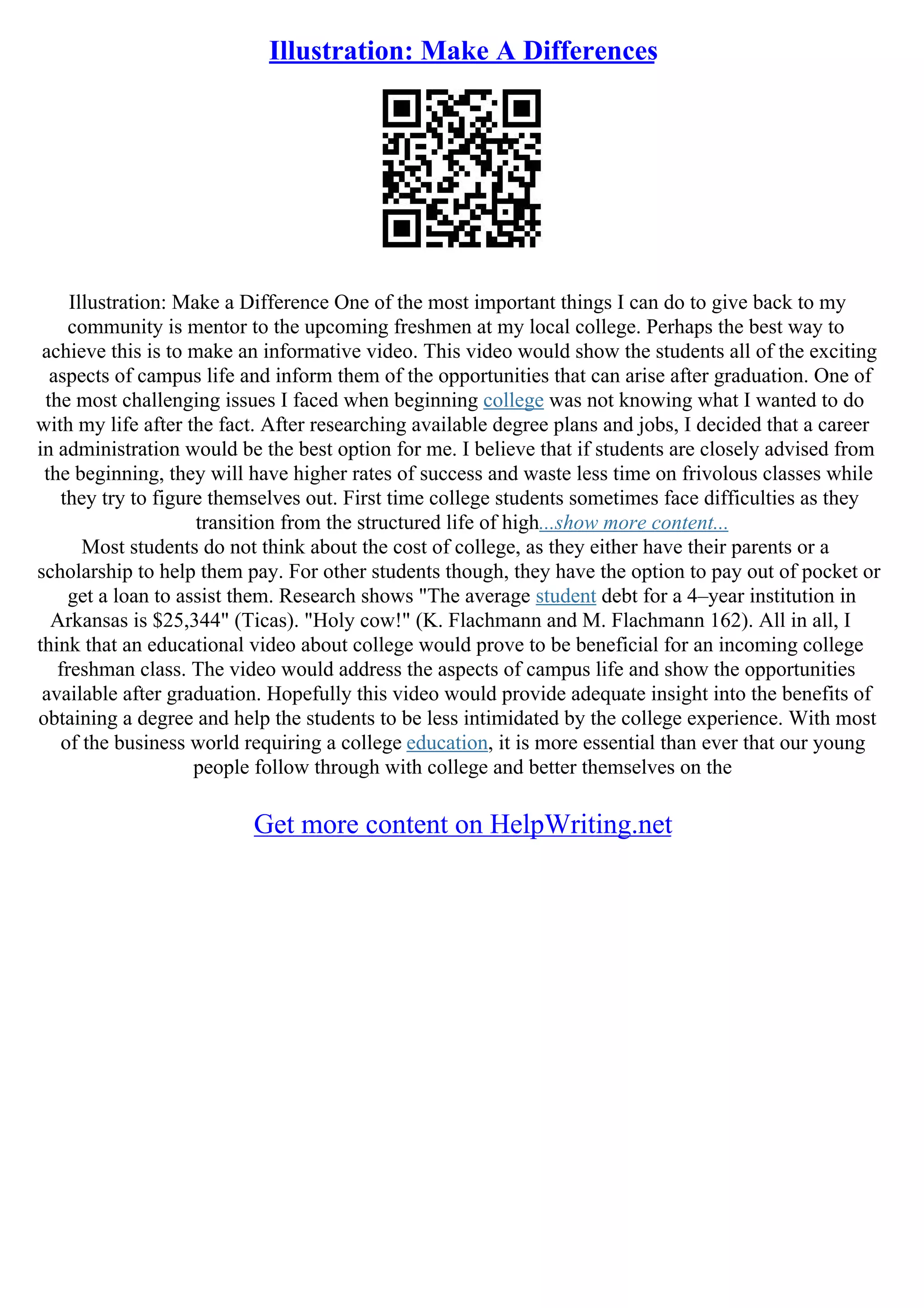 Illustration Essay Topic | PDF