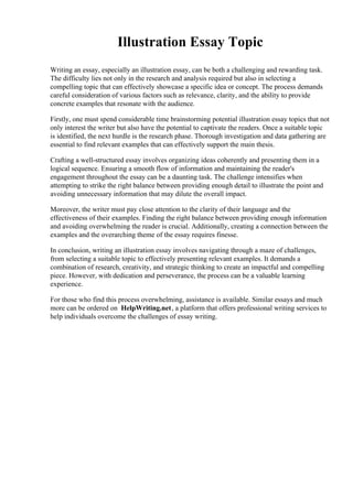 Illustration Essay Topic.pdf