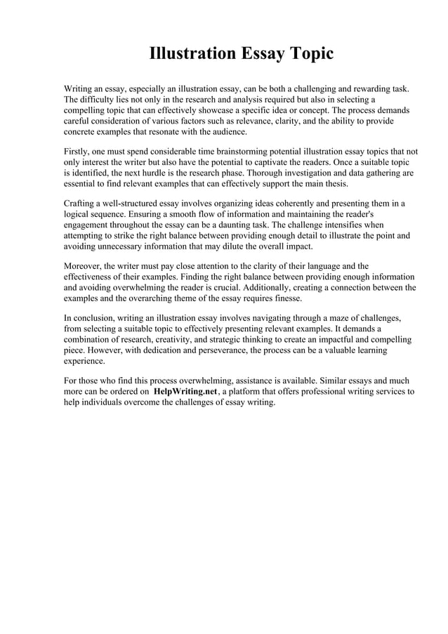 Illustration Essay Topic.pdf