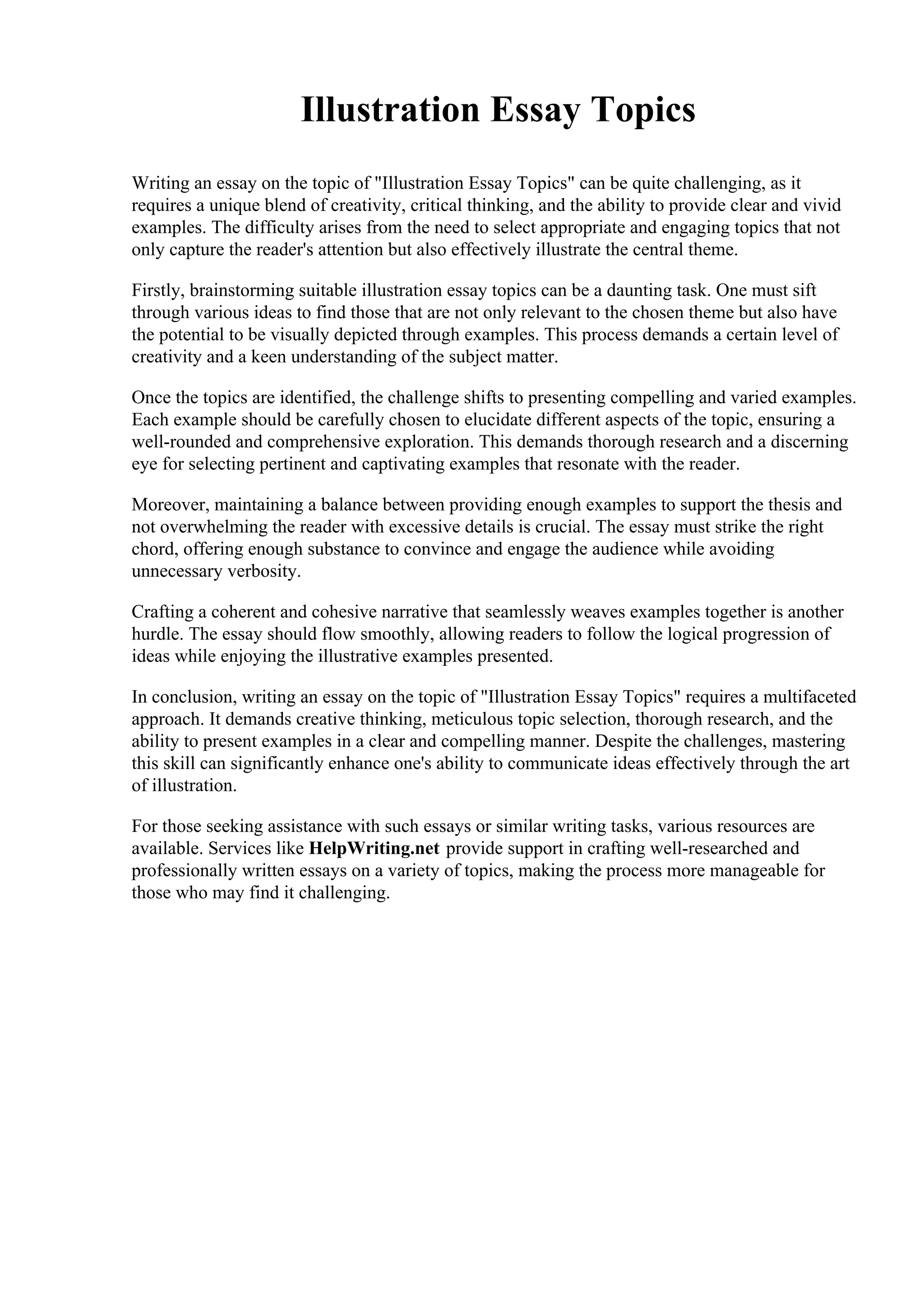 Illustration Essay Topics.pdf