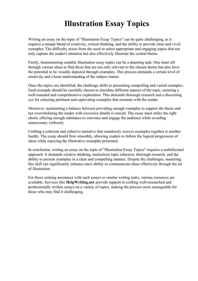 Illustration Essay Topics.pdf