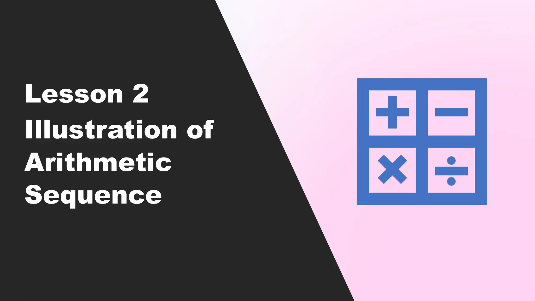 Illustration Of Arithmetic Sequencepptx